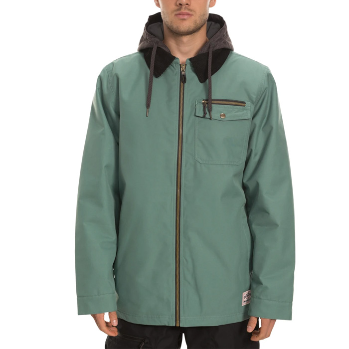 686 GARAGE INSULATED JACKET GREEN – MEN’S – Salty Peaks Snowboard Shop