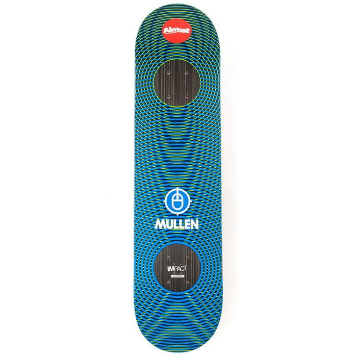 ALMOST IMPACT VIBES MULLEN SKATEBOARD DECK 7.75” – Salty Peaks ...