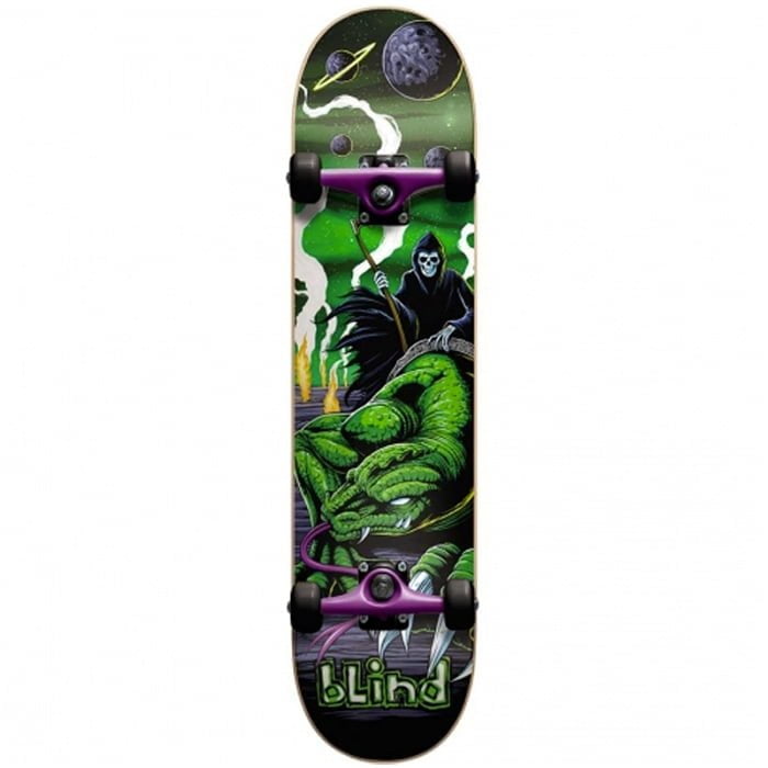 BLIND LUNAR LIZARD COMPLETE SKATEBOARD 7.5″ – Salty Peaks Snowboard Shop
