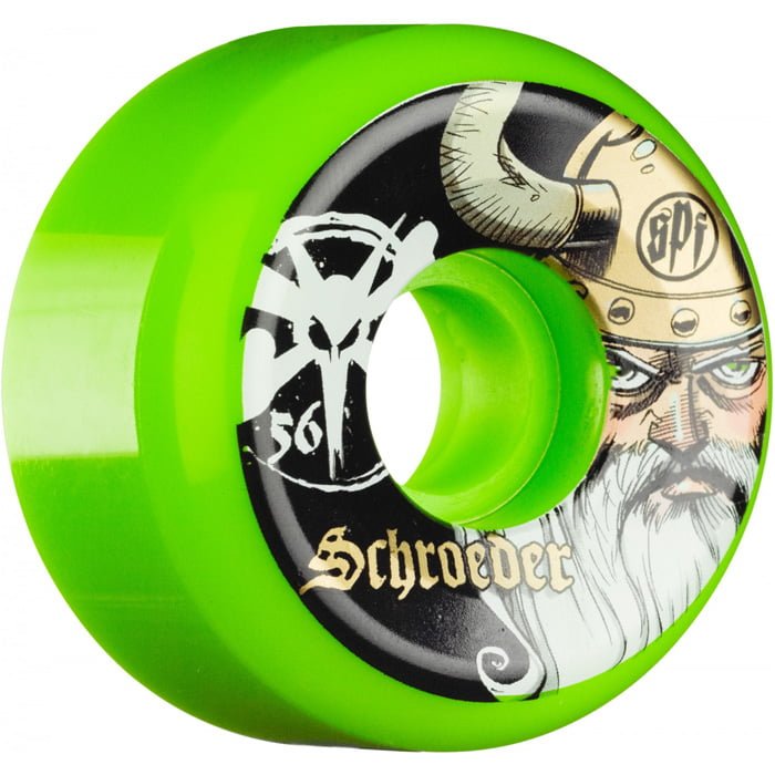 BONES SPF SCHROEDER ODIN SKATEBOARD WHEELS 56MM GREEN – Salty Peaks ...