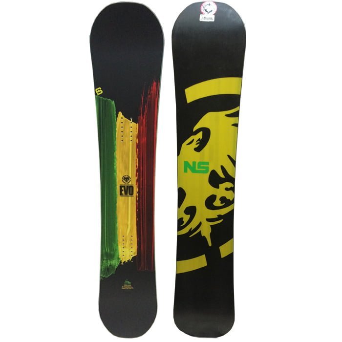 NEVER SUMMER EVO SNOWBOARD – LIMITED EDITION RASTA GRAPHIC – Salty ...