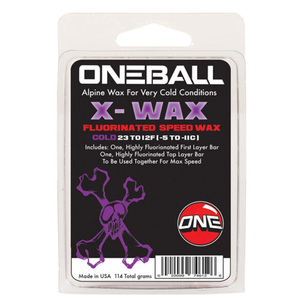 ONE BALL X-WAX COLD 23-12F W/GRAPHITE SNOWBOARD WAX | Salty Peaks ...