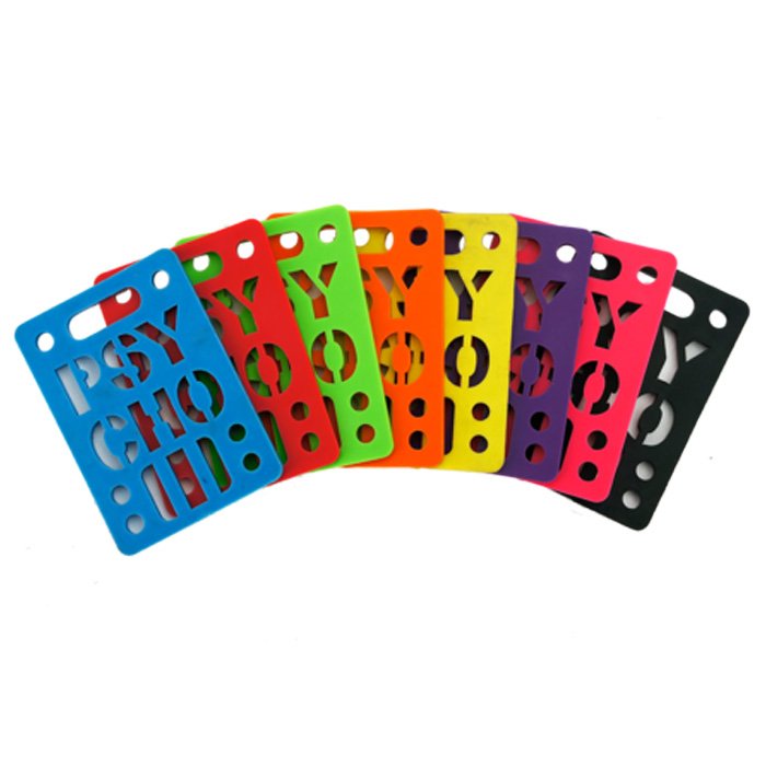 PSYCHO 1/2″ SKATEBOARD RISERS – Salty Peaks Snowboard Shop