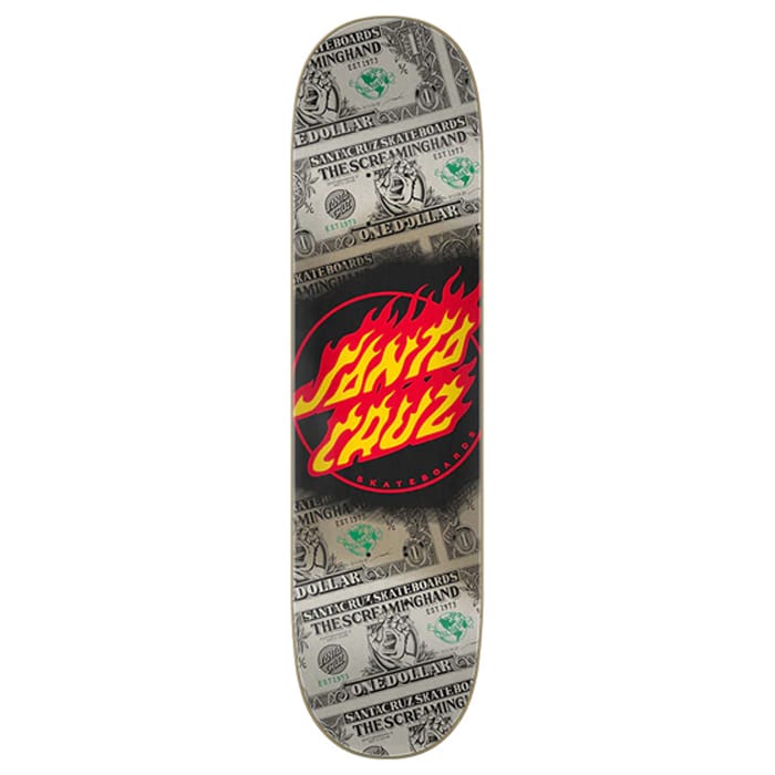SANTA CRUZ DOLLAR FLAME DOT 7 PLY BIRCH DECK – Salty Peaks Snowboard Shop