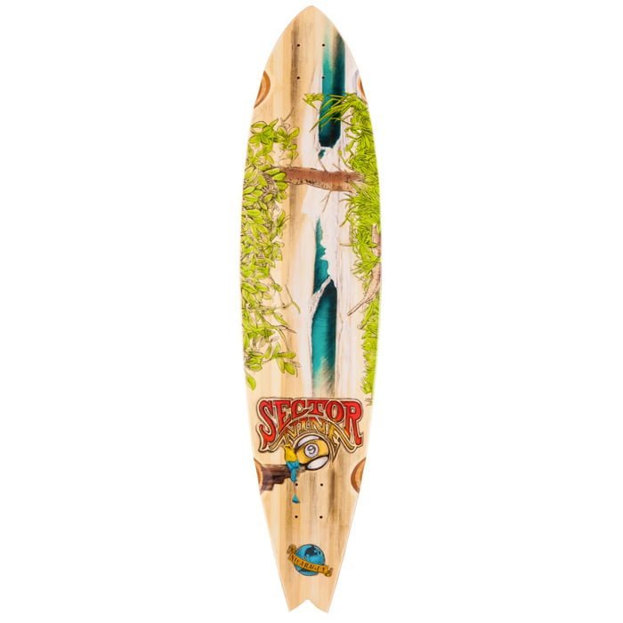 SECTOR 9 NICA BAMBOO LONGBOARD DECK 39.5: | Salty Peaks Snowboard Shop