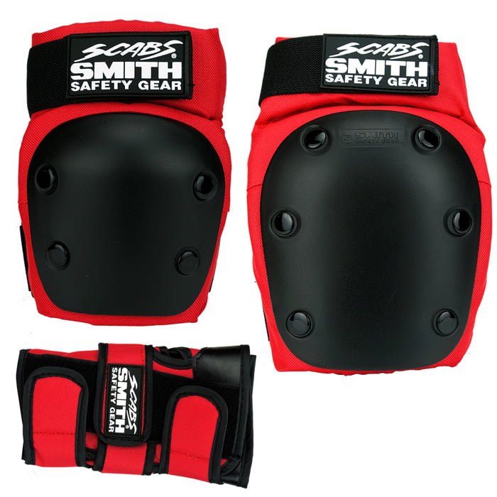 SCABS Adult 3 Pack Skateboard Pads – Salty Peaks Snowboard Shop