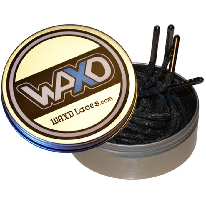 Waxd Black Snowboard Laces – Salty Peaks Snowboard Shop