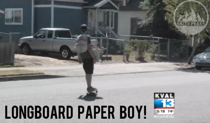 Anyways, this kid is cool. He is making money and riding his board and ...
