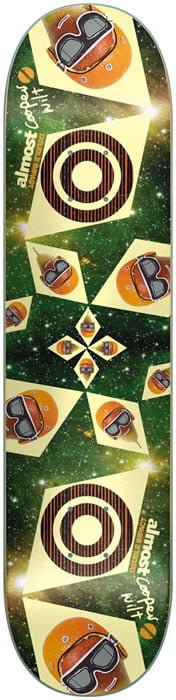 ALMOST COSMOS DOUBLE IMPACT DECK GREEN 8.25" | Salty Peaks Snowboard Shop
